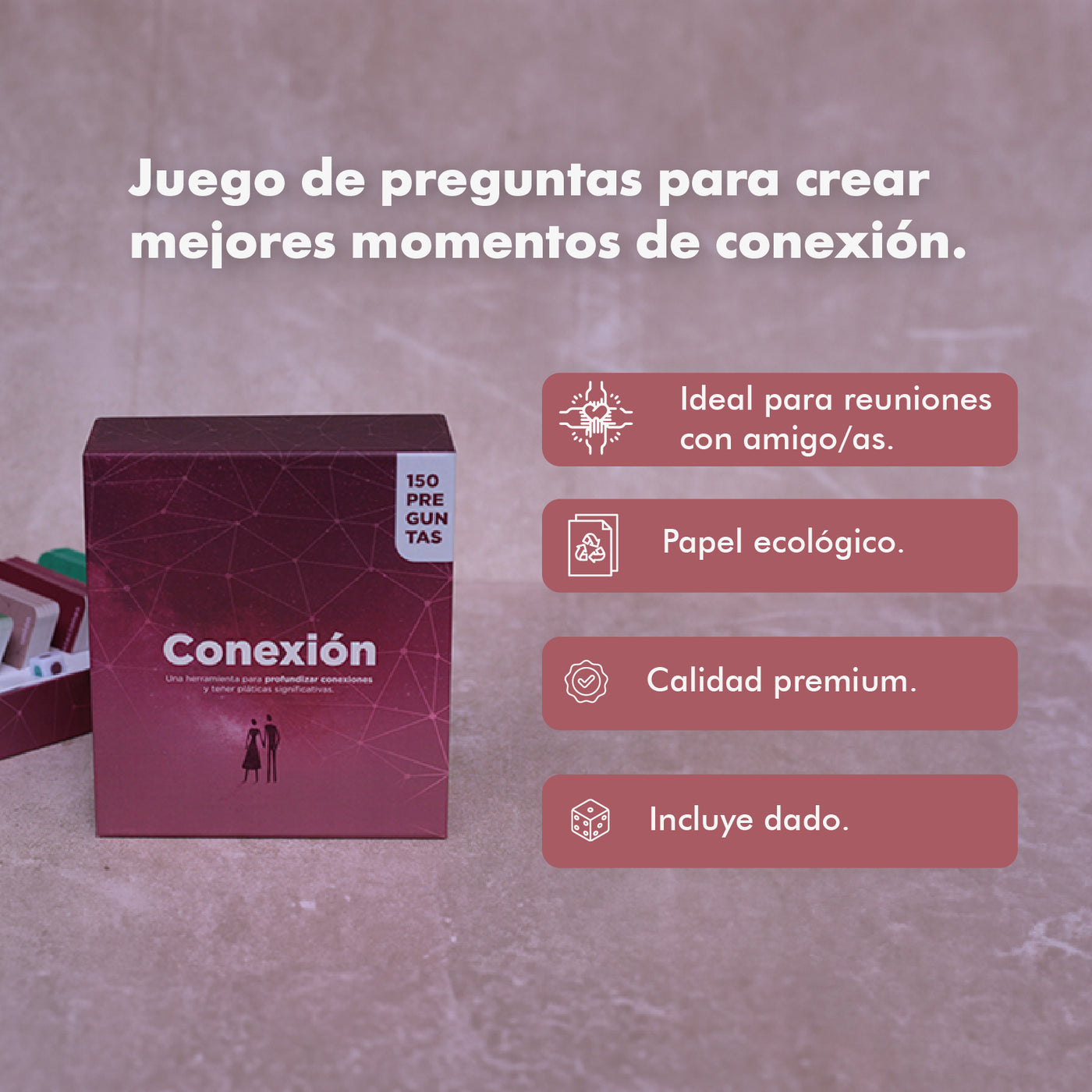 Juego Conexión: Cartas de preguntas | Maestría Emocional